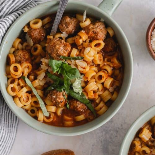 how to make Homemade Spaghettio rings with Meatballs - Casa de Crews