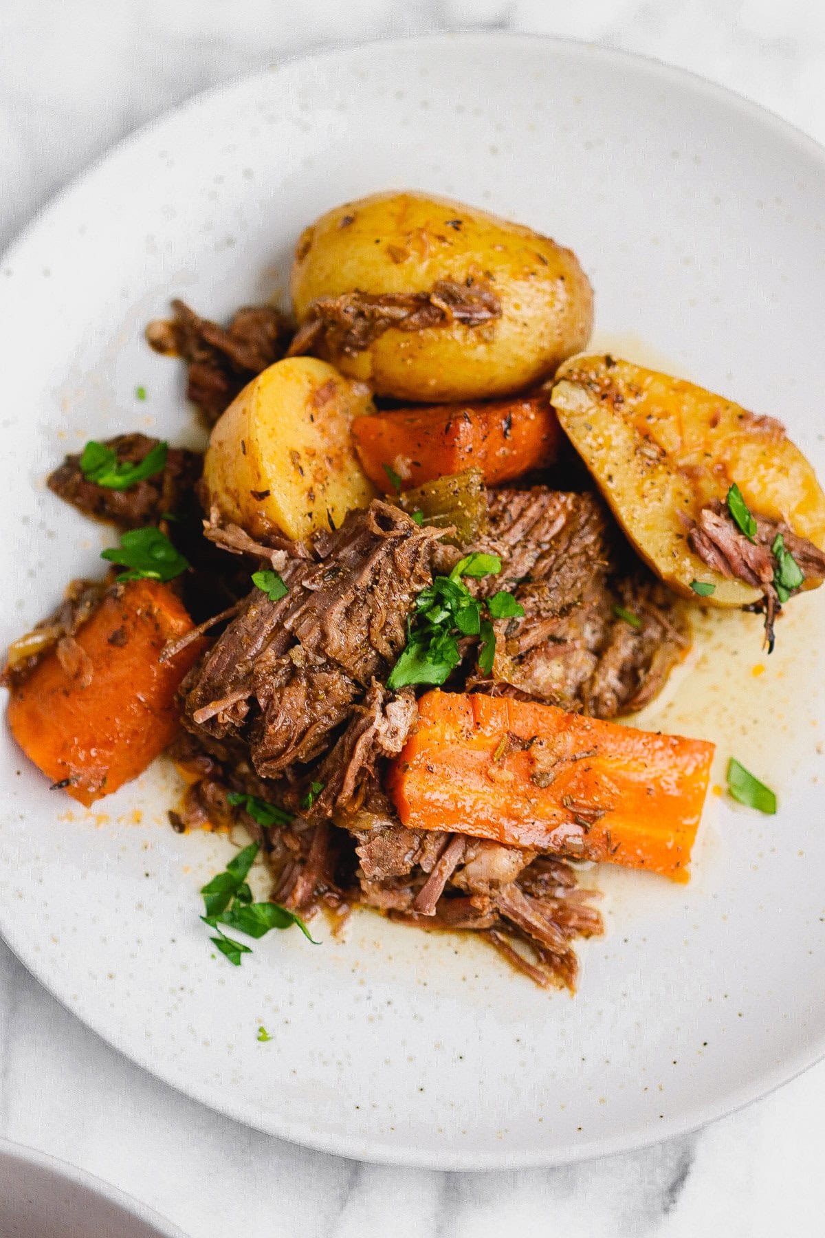 Simple Pot Roast made in the Crock Pot - Casa de Crews