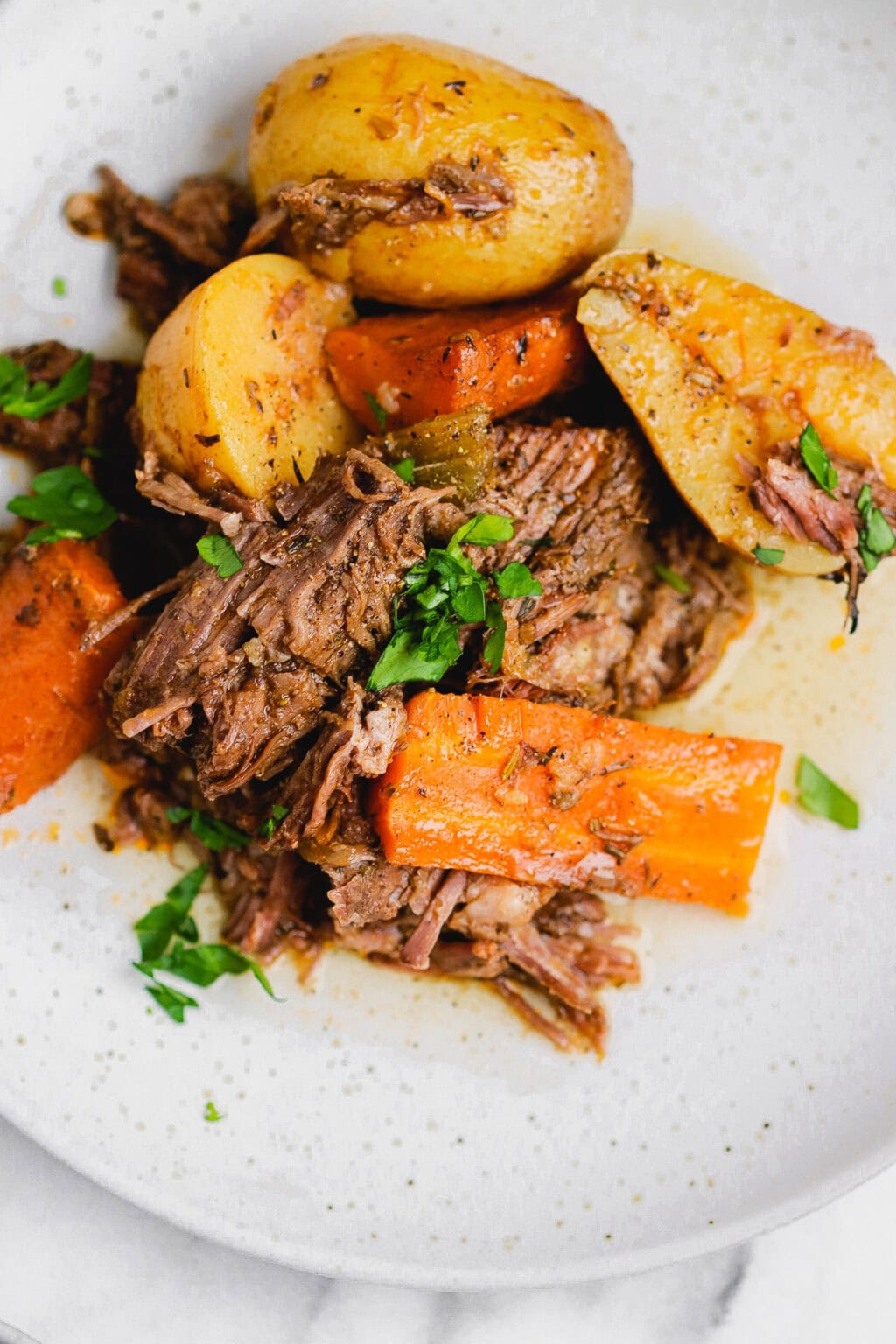 Simple Pot Roast Made In The Crock Pot Casa De Crews