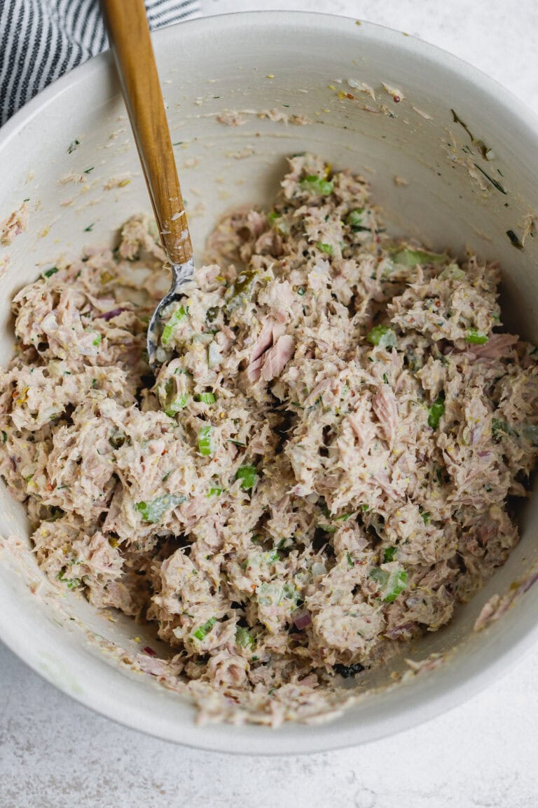 spicy tuna melt made with pickled jalapeños (from a jar) - Casa de Crews