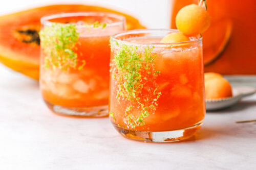 Papaya Agua Fresca (with lime and honey) - Casa de Crews